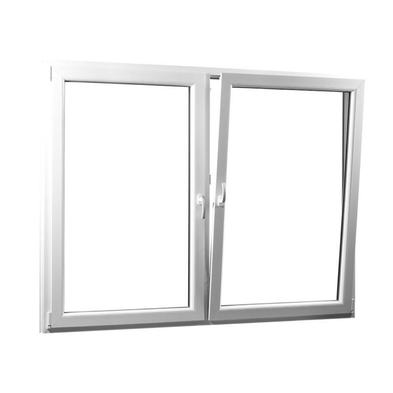 Dvoukřídlé plastové okno se štulpem 1450 x 1300 – zzobchod.cz